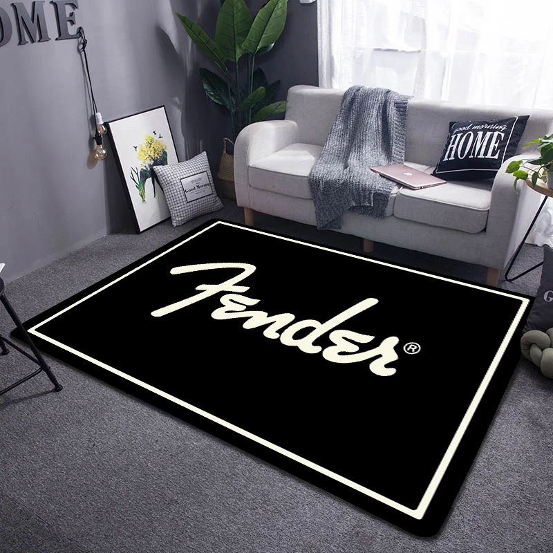 Fender-alfombra-cuadrada-de-guitarra-Rock-alfombrillas-de-rea-impresas ...