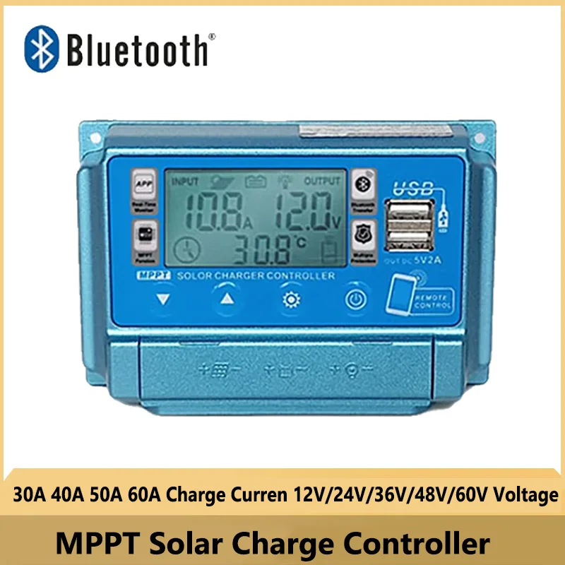 MPPT-30A-40A-50A-60A-Solar-Charge-Controller-12V-24V-36V-48V-60V ...
