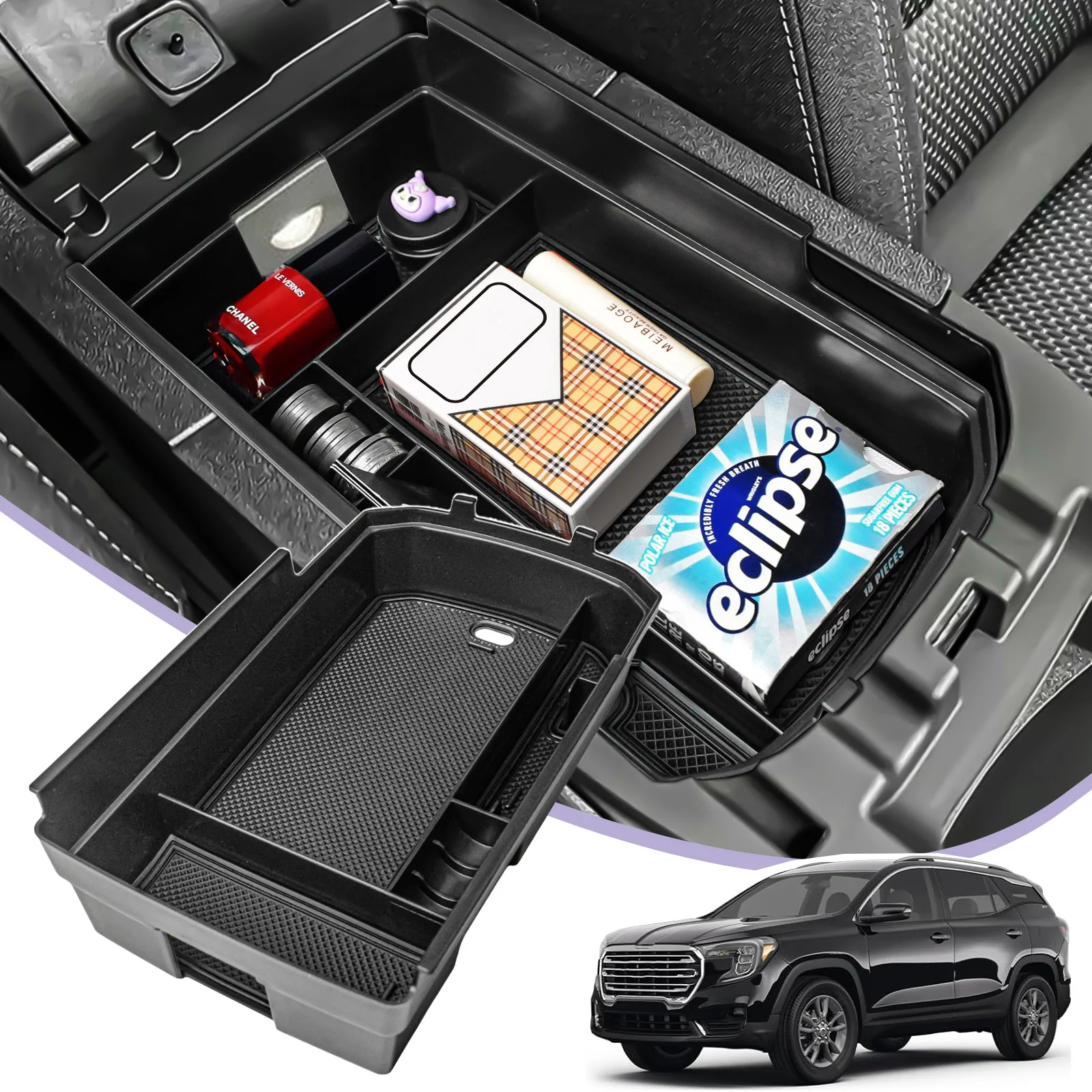 For GMC 2018-2024 Terrain Center Console Storage Box Armrest Secondary ...