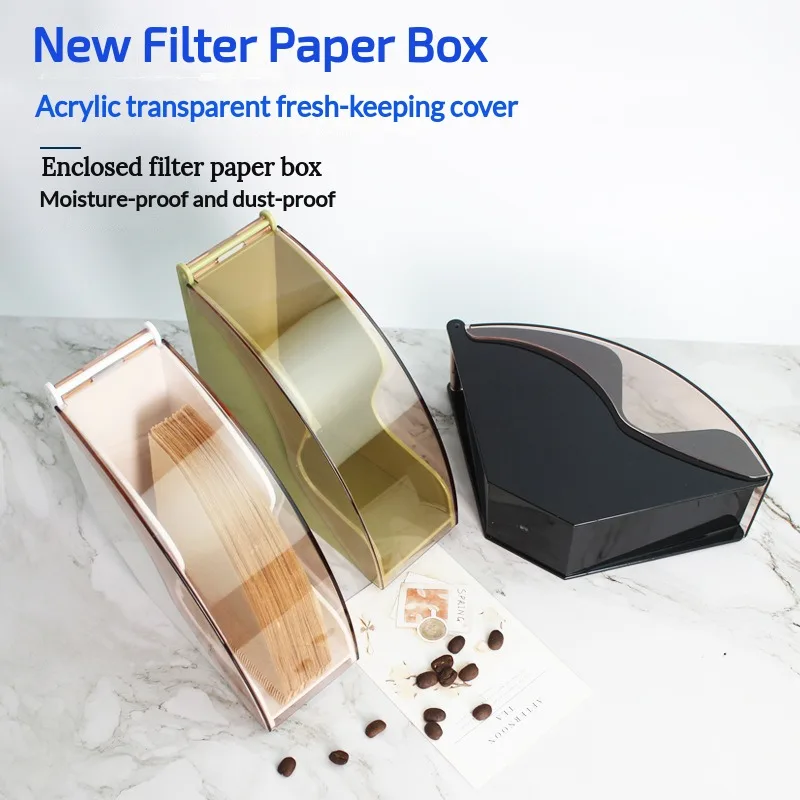 Coffee Filter Paper Holder Box Napkins Dispenser Shelf Storage ...