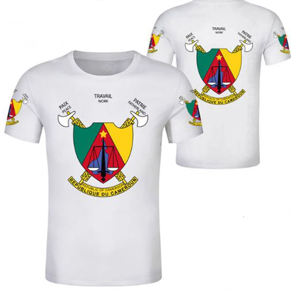 Cameroon Free Custom Name Number Logo Cmr Country T Shirt Nation Flag ...