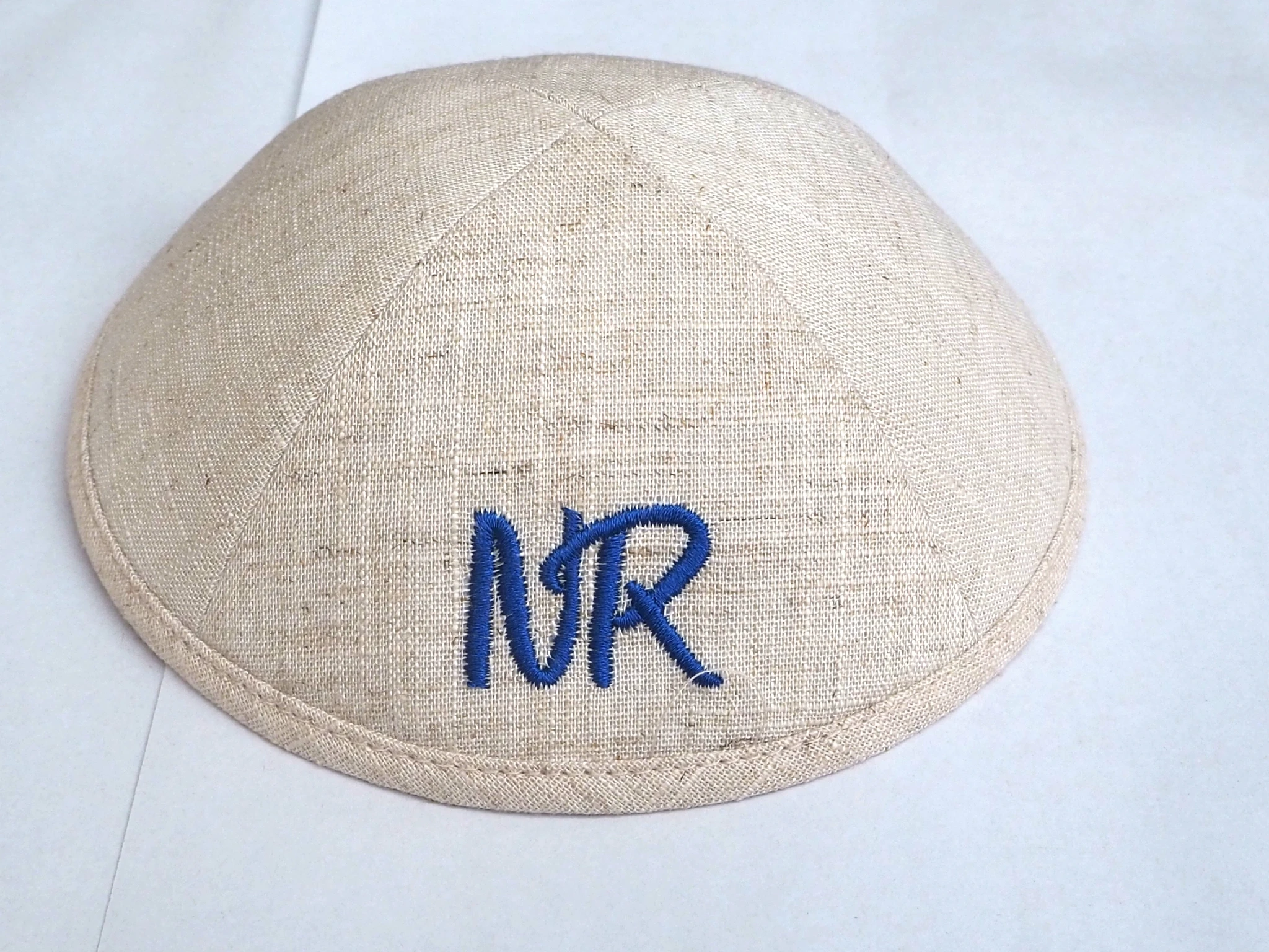 BEIGE LINEN KIPPAH, KIPPOT, KIPOT FOR WEDDING AND WHITE SCARVES|Islamic ...