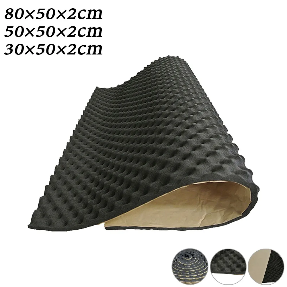 50x80cm-2cm-Car-Sound-Deadener-Mat-Noise-Insulation-Acoustic-Dampening ...