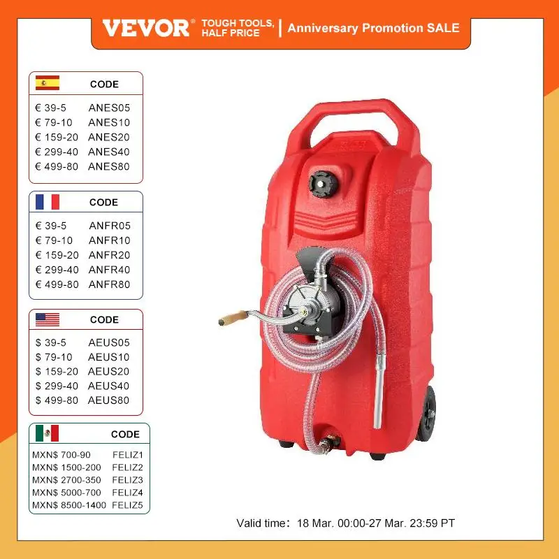 VEVOR-16Gal-Portable-Fuel-Oil-Box-Gas-Storage-Tank-with-Hand-Oil-Gun ...