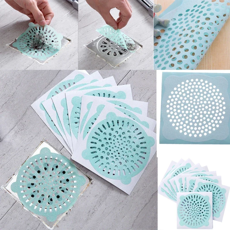 10pcs-Disposable-Bathroom-Sewer-Outfall-Sink-Drain-Hair-Strainer ...