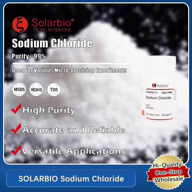 SOLARBIO Cloruro de sodio con pureza superior del 99,9% para ...