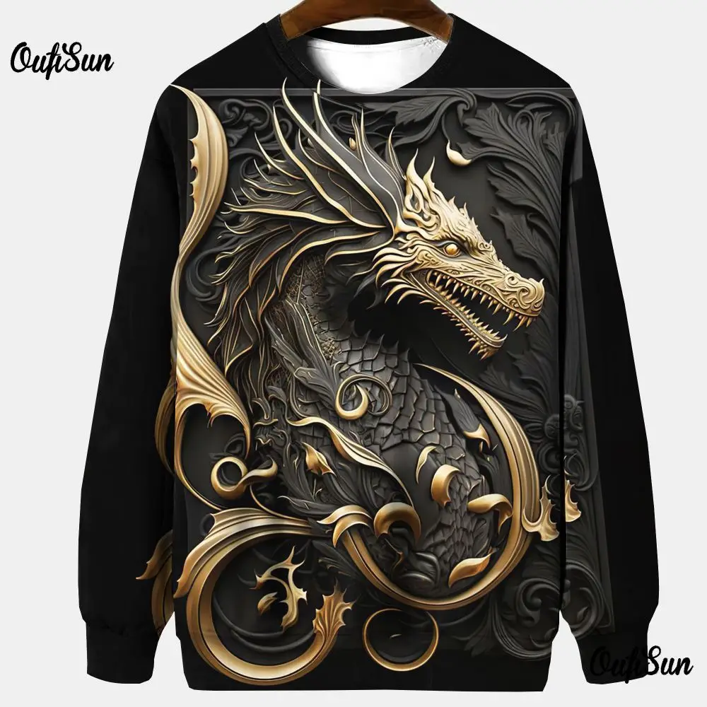 Luxury-Men-s-Sweatshirts-3D-Dragon-Print-Sweaters-Oversized-Long-Sleeve ...