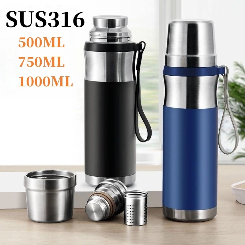 1-Liter-316-Stainless-Steel-Water-Bottle-High-Quality-Portable-Thermos ...