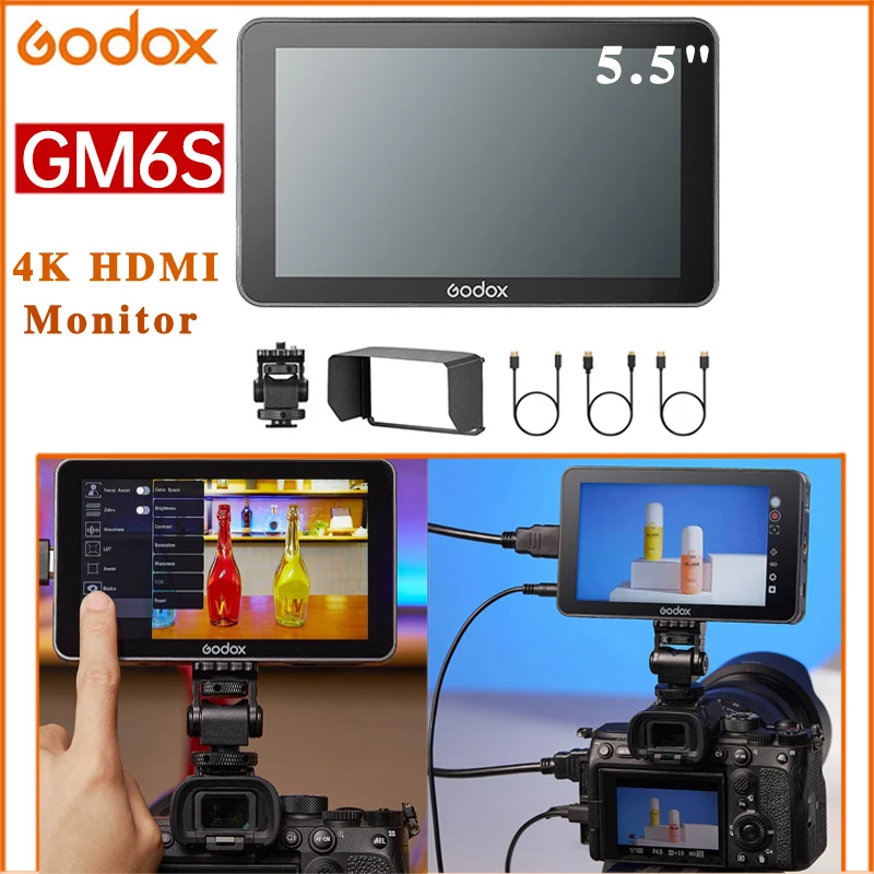 Godox-GM6S-4K-Monitor-5-5-DSLR-3D-LUT-Touch-Screen-IPS-FHD-1920x1080 ...