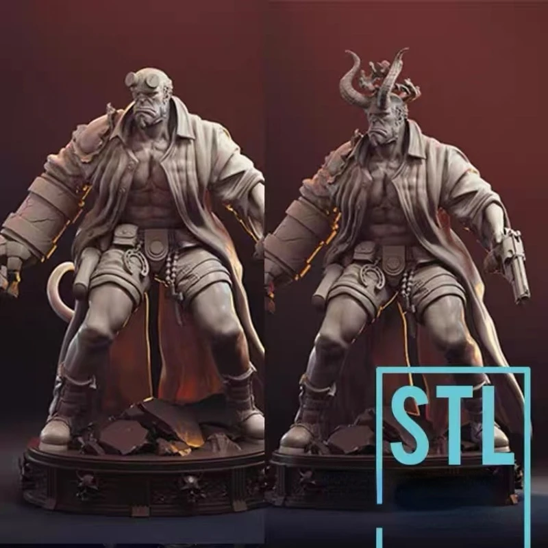 1/24 Scale Hell Demon Fantasy Miniature Resin Figure Assembled Model ...
