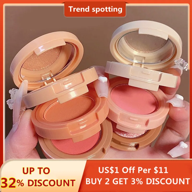 Paleta-de-rubor-3-en-1-resaltador-mate-coreano-colorete-nacarado-sombra ...