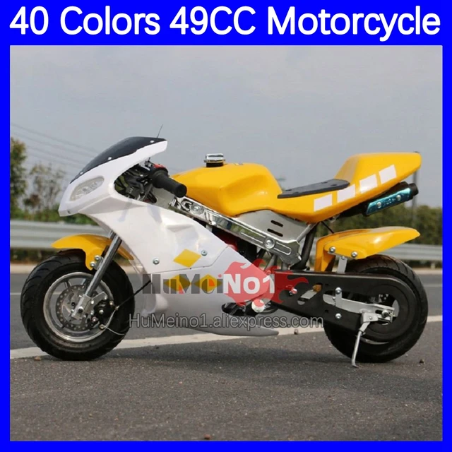 49cc Pocket Bike Yellow