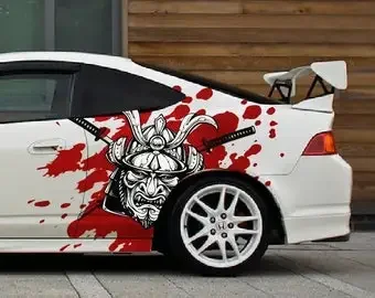 Anime-Japanese-Samurai-Car-Foil-Door-Side-Decal-Decal-Fits-Any-Car ...