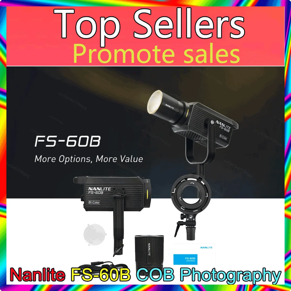 Nanlite-FS-60B-70W-COB-Photography-Lighting-Led-for-Photography-Photo-Studio-Light-Vlogging-Kit ...