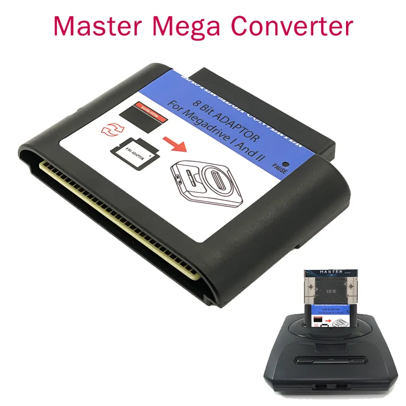 Master-System-Converter-For-SEGA-Mega-8bit-Adapter-Converter-16bit-Mage ...