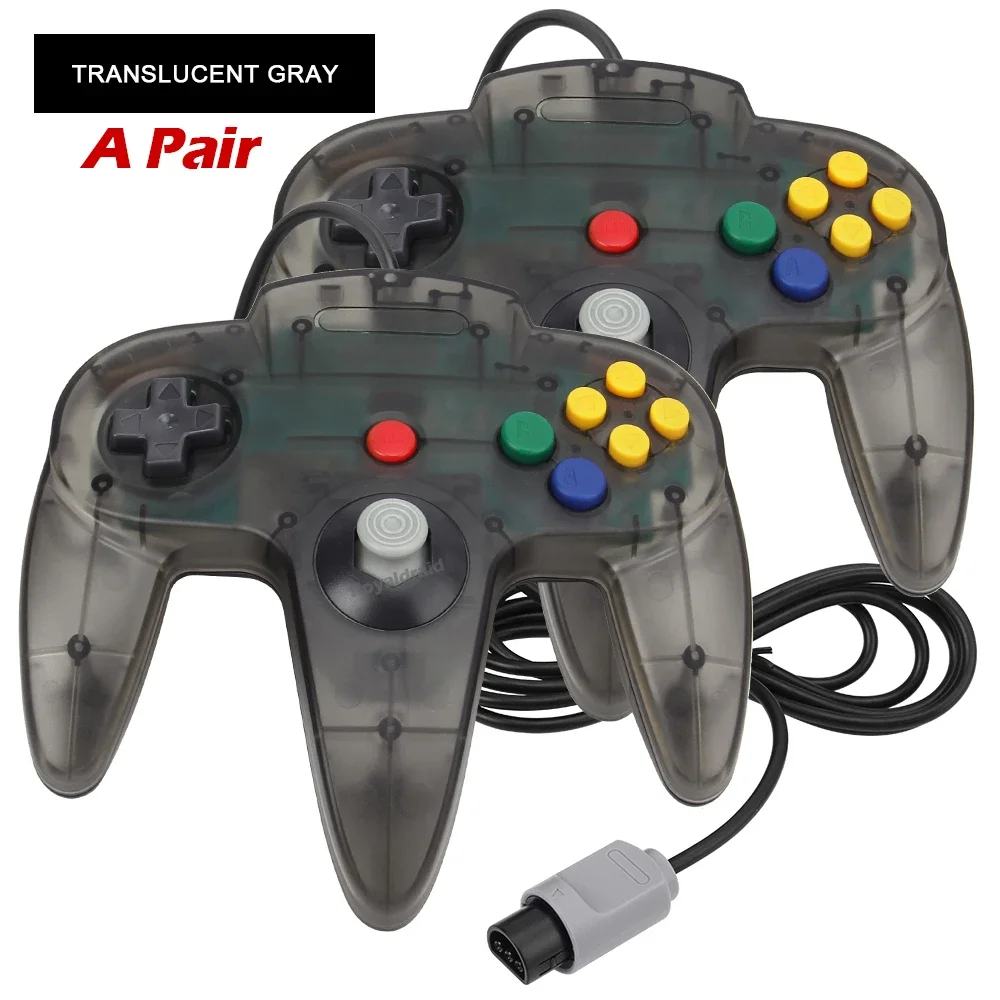 2PCS-Pair-Wired-Gamepad-For-N64-Wired-Joypad-Controller-for-N64-Classic ...