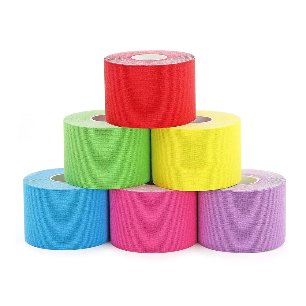 10pcs Cotton Elastic Sports Tape Kinesiology Taping Exercise Muscle ...