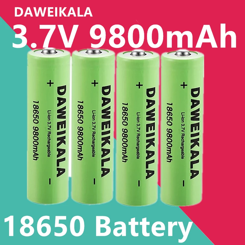 100-New-18650-Battery-3-7V-Lithium-battery-rechargeable-battery-high ...