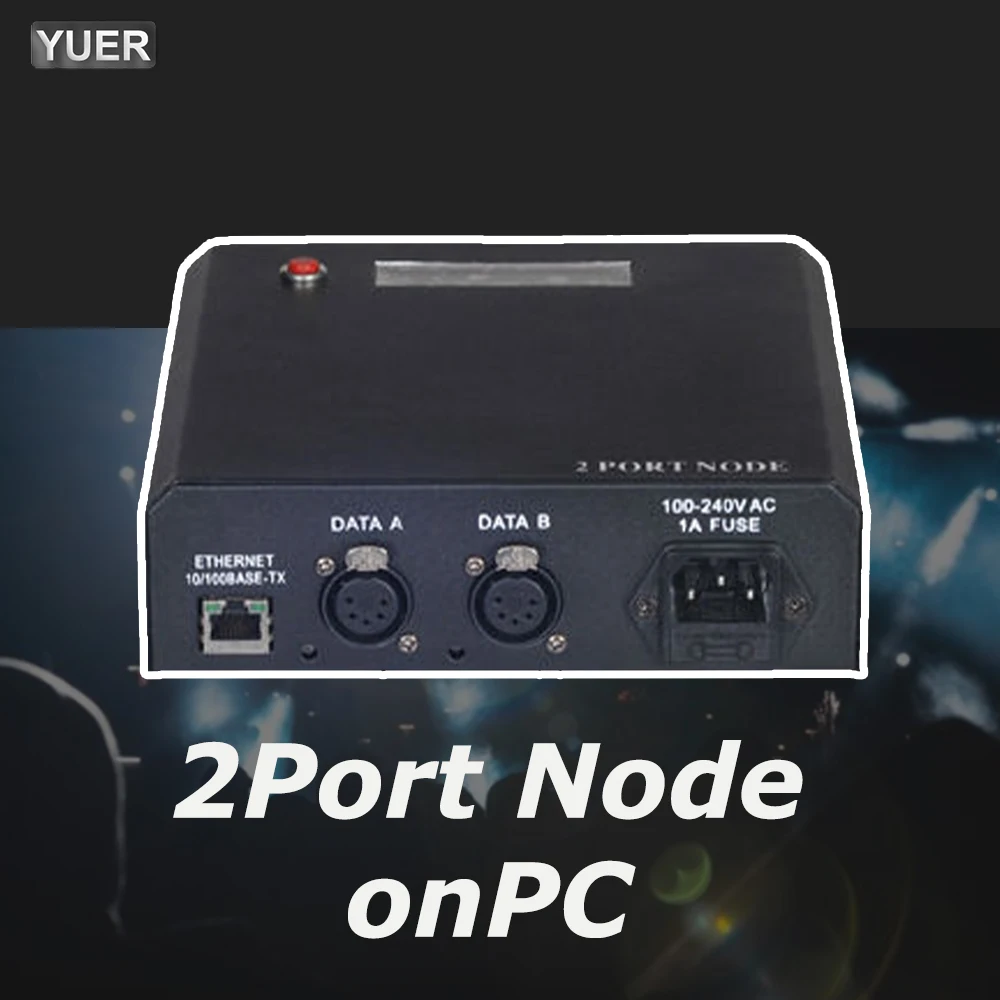 2Port Node onPC with 2 DMX outputs DJ Disco Stage DMX Controller Remote ...