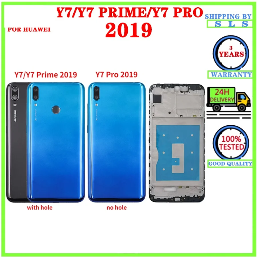 Back-Cover-Housing-For-Huawei-Y7-prime-Pro-2019-LCD-Front-frame-Battery ...