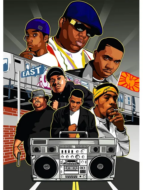 Gangster Wall Pictures | Stickers Rap Hip Hop | Rap Stickers Posters ...