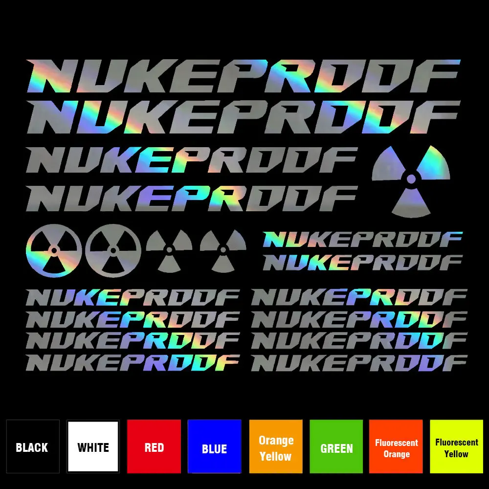 For NUKEPROOF Bike Bicycle Cycling Frame Decals Stickers Graphic Set ...