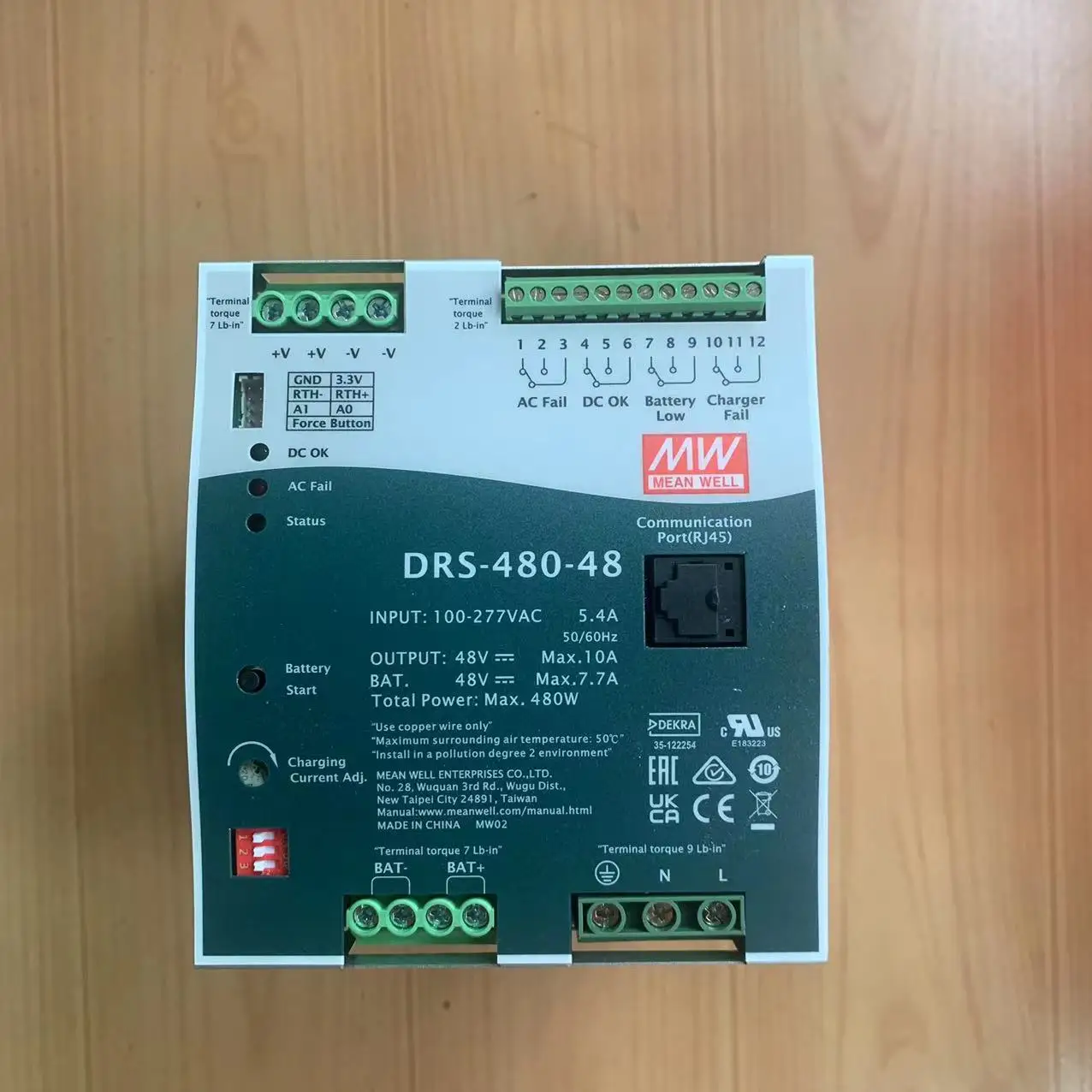 MEANWELL-DRS-480-All-in-one-Intelligent-Security-Power-Supply-240w-12v ...