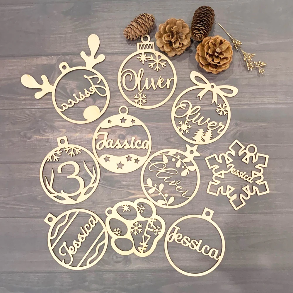 Custom-Wooden-Christmas-Ball-Personalized-Christmas-Ornaments-Christmas ...