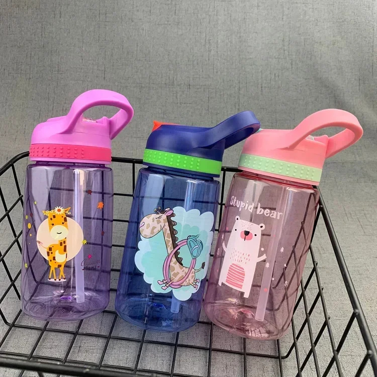 480ML-Transparent-Water-Cup-Healthy-Plastic-Portable-School-Cup-Kids ...