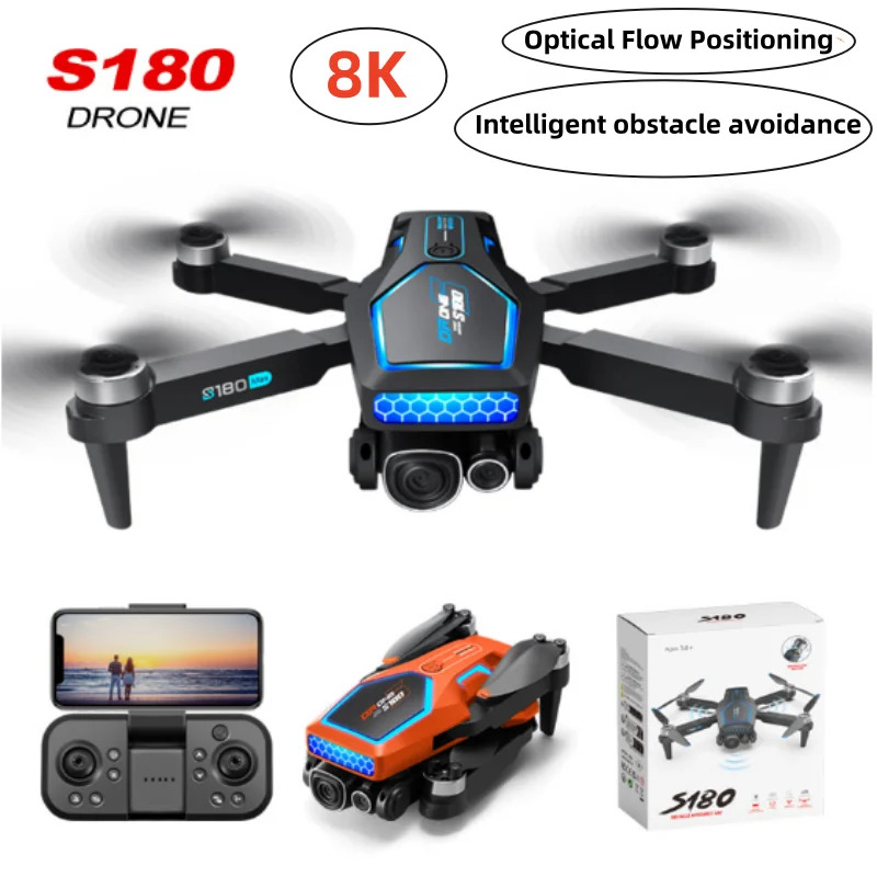 S180-Mini-Drone-8K-Aerial-Photography-UAV-Three-Cameras-5G-Wifi-Four ...