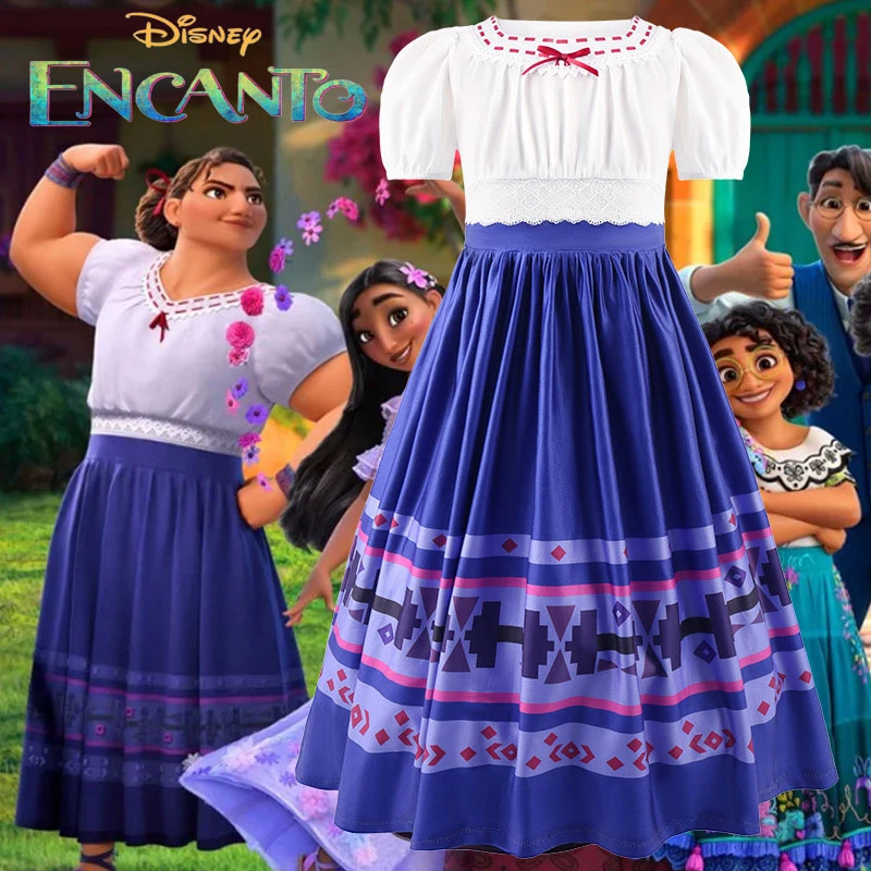 Halloween Girls Encanto Cosplay Mirabel Isabell Costumes Kids Princess ...