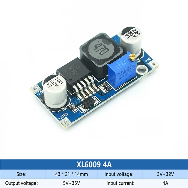 XL6009 Boost Module dc dc converter Boost Power Supply Module Output Adjustable,LM2577 Step-Up ...