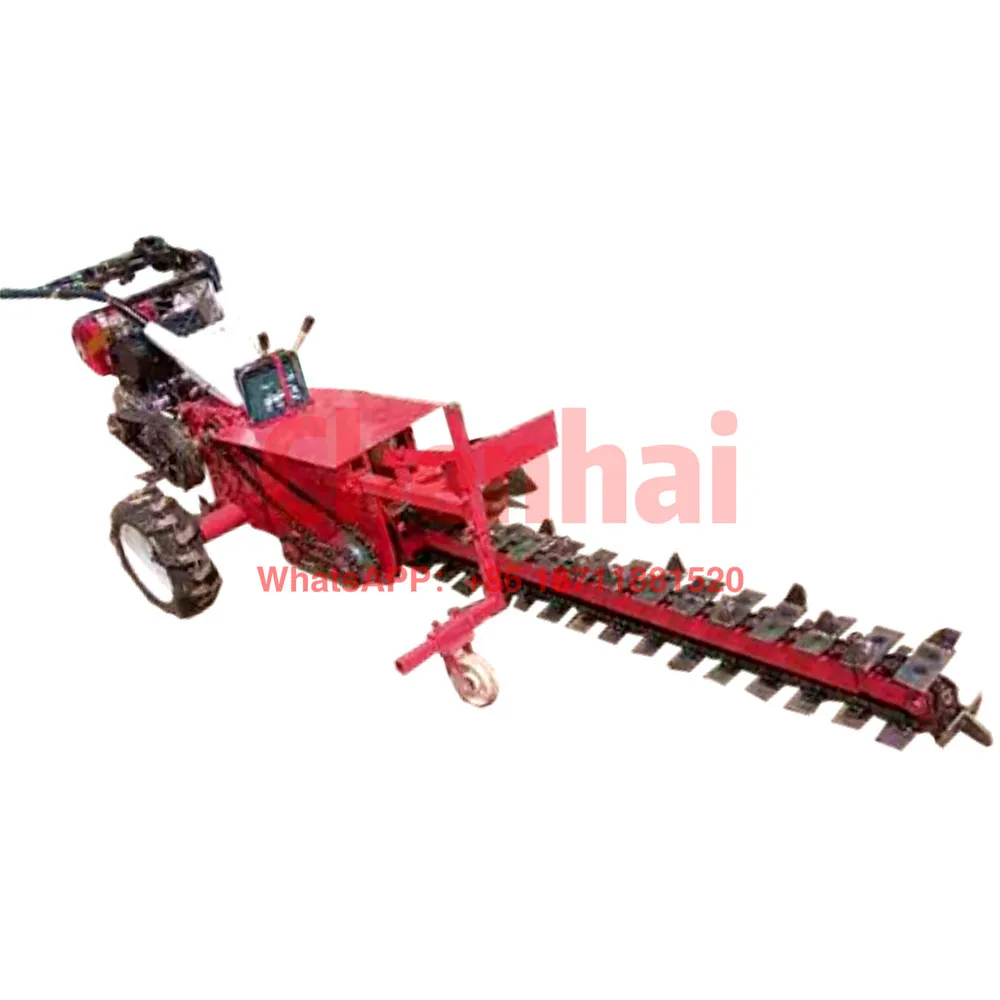 Trenching-machine-for-fiber-optic-cable-trenching-Hand-held-chain ...