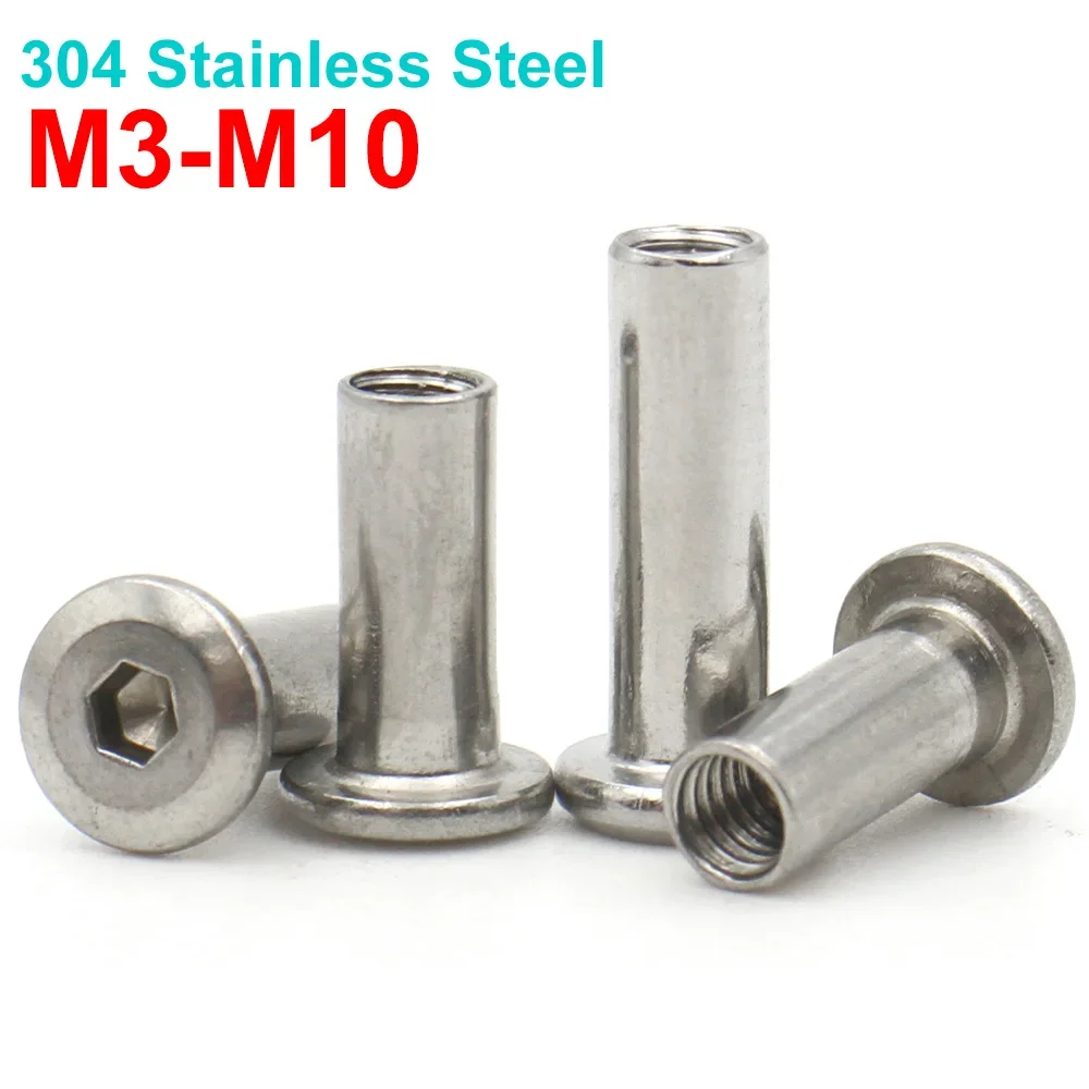 1-10pcs-M3-M4-M5-M6-M8-M10-304-Stainless-Steel-Large-Flat-Hexagon-Hex ...