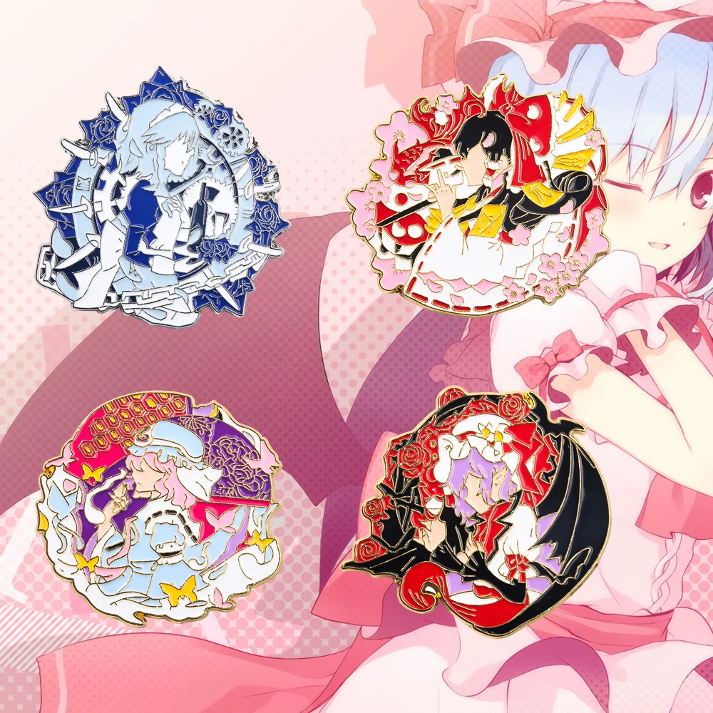 Anime-Game-Touhou-Project-Brooche-Izayoi-Sakuya-Saigyouji-Yuyuko ...