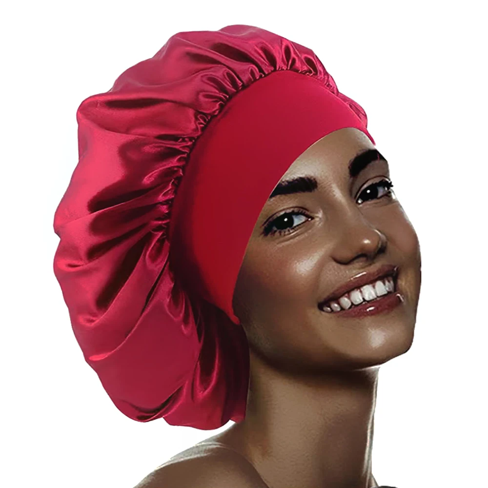 Women-Night-Sleep-Hair-Caps-Silky-Bonnet-Satin-Double-Layer-Adjust-Head ...