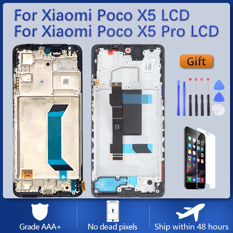 AMOLED-For-Xiaomi-Poco-X5-22111317PG-LCD-Display-Screen-Frame-Touch ...