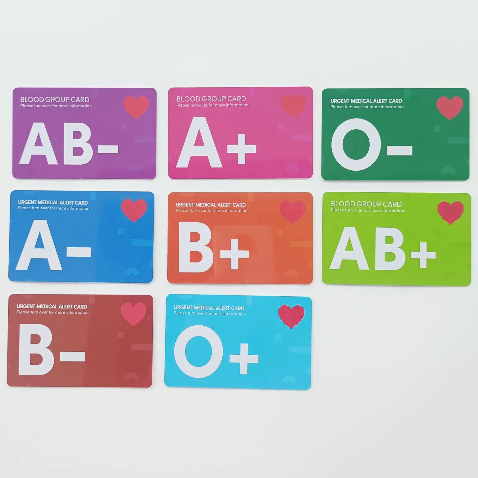 Writable MEDICAL ALERT INFO BLOOD GROUP CARD - AliExpress 15