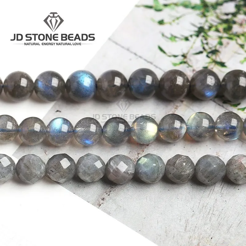 Genuine-Nature-Blue-Light-Labradorite-Larvikite-Gray-Moonstone-Beads ...