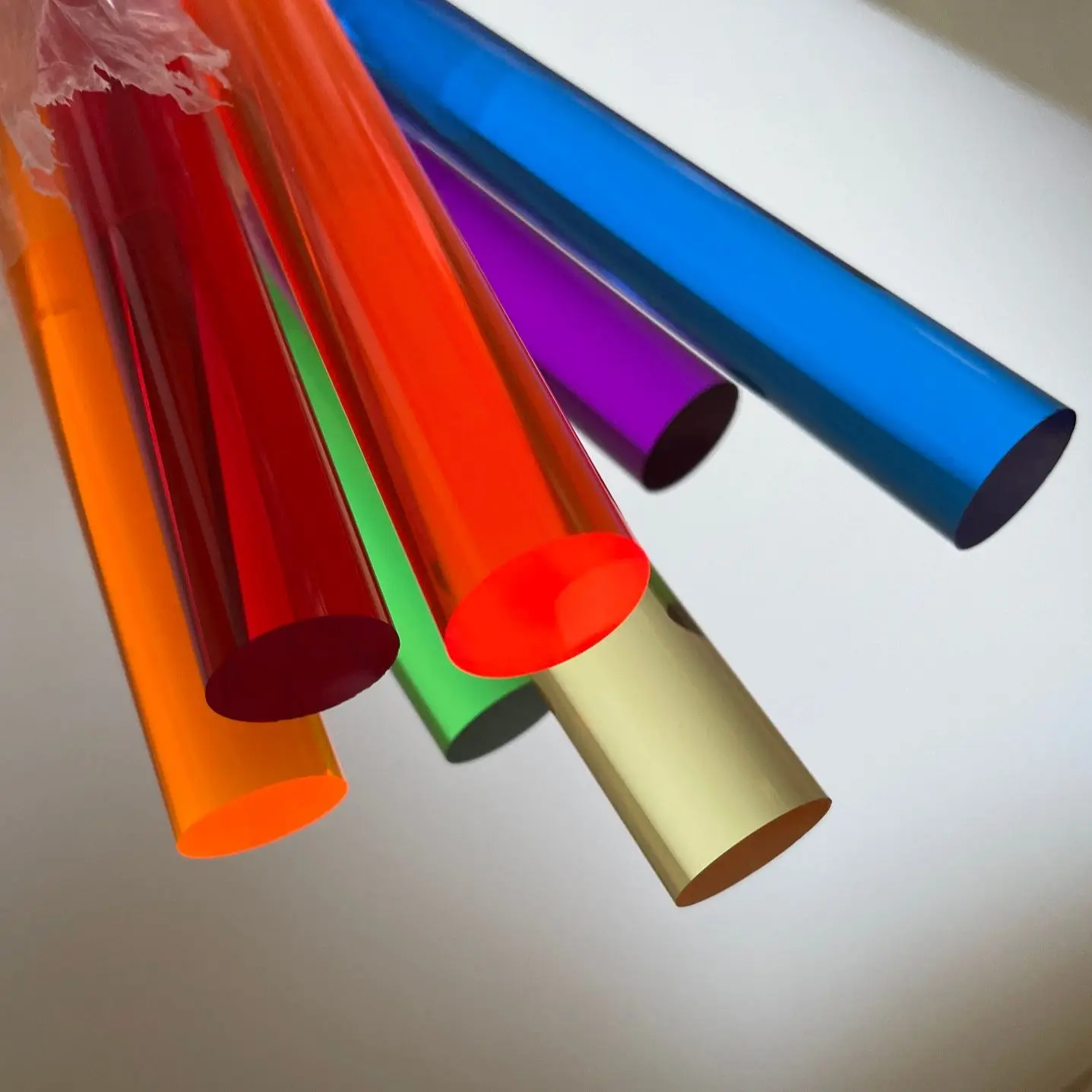 Diameter 30mm Colourful Acrylic Rod Plexiglass Lucite Bar Light Guide ...