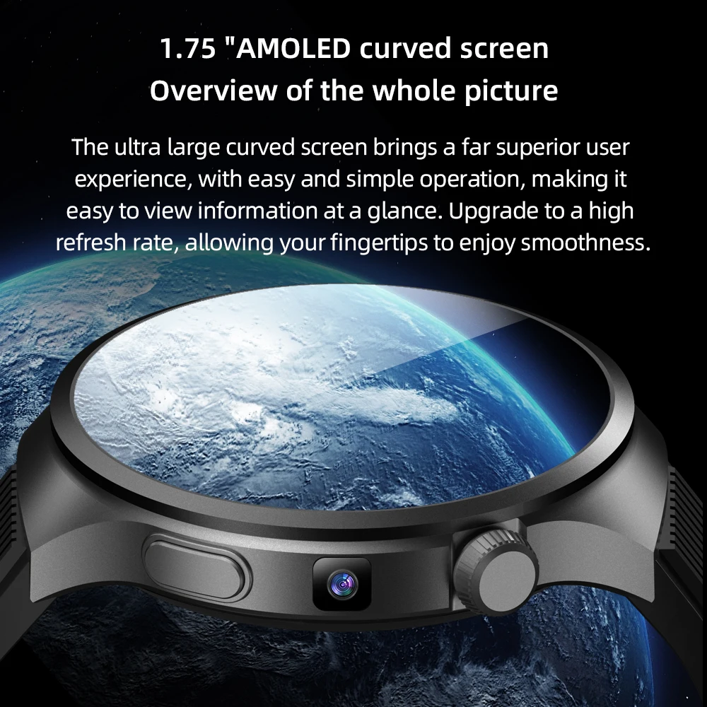 VP30 4G 5G Cellular Smart Watch Smartwatch With 1.75inch 800W HD Camera ...