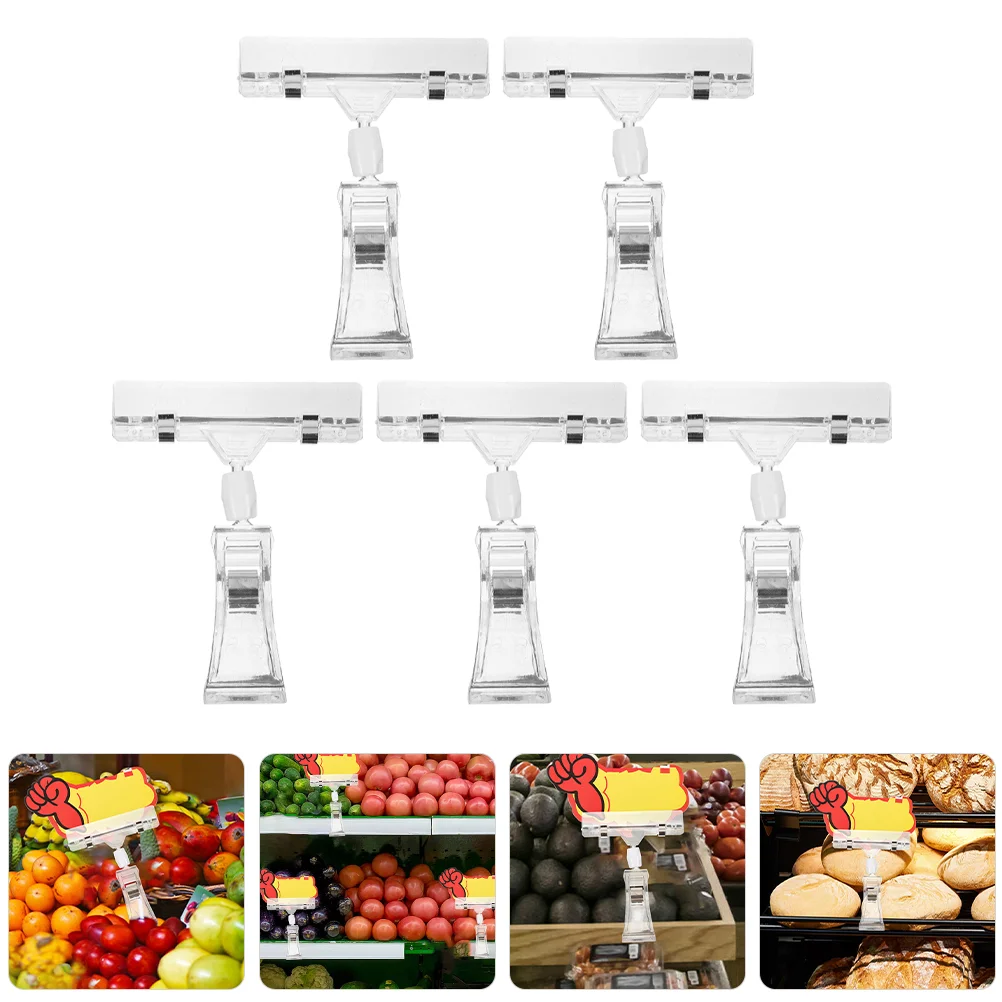 5-Pcs-Display-Stand-Price-Clips-Multi-use-Practical-Sign-Rotatable-Tag ...