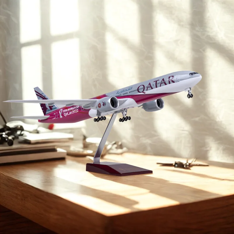 Extra Large Qatar Airways Boeing 777 Aircraft Model Plane