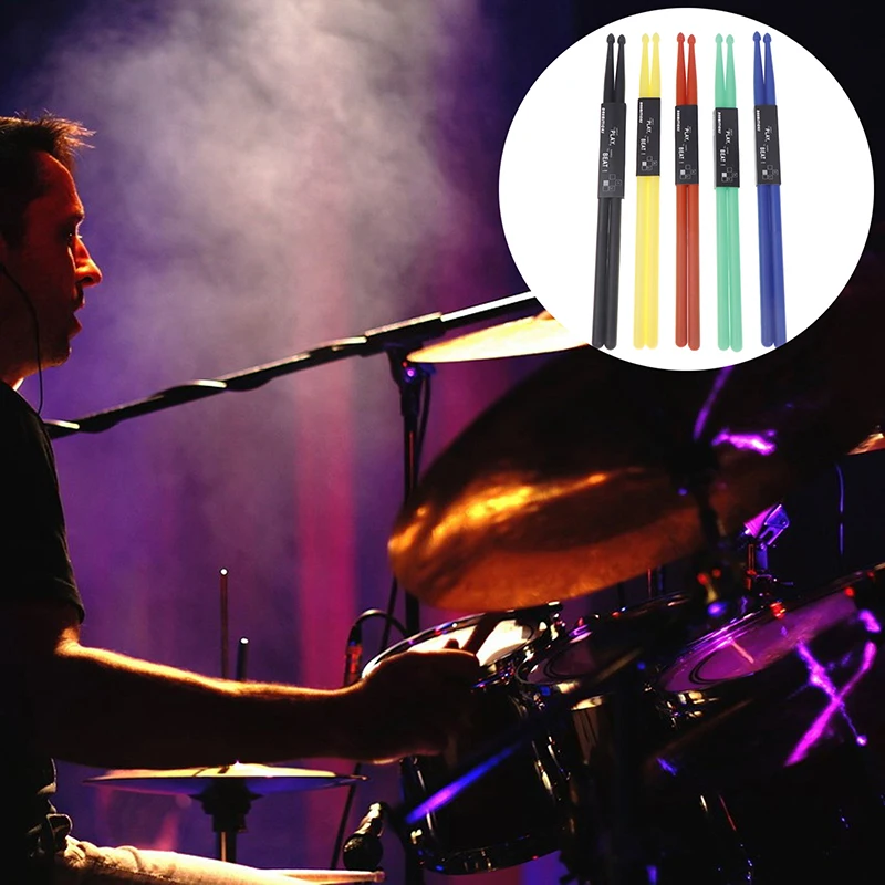 1-Pair-5A-Drum-Sticks-Classic-Drumsticks-Professional-Colorful-Drum ...