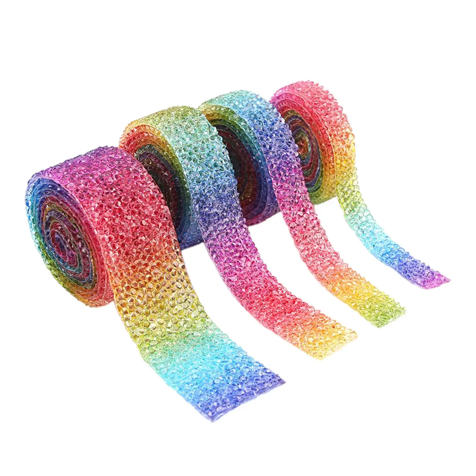 4-Roll-Self-Adhesive-Ribbons-DIY-Glitter-Trimming-Embellishment-Bling ...
