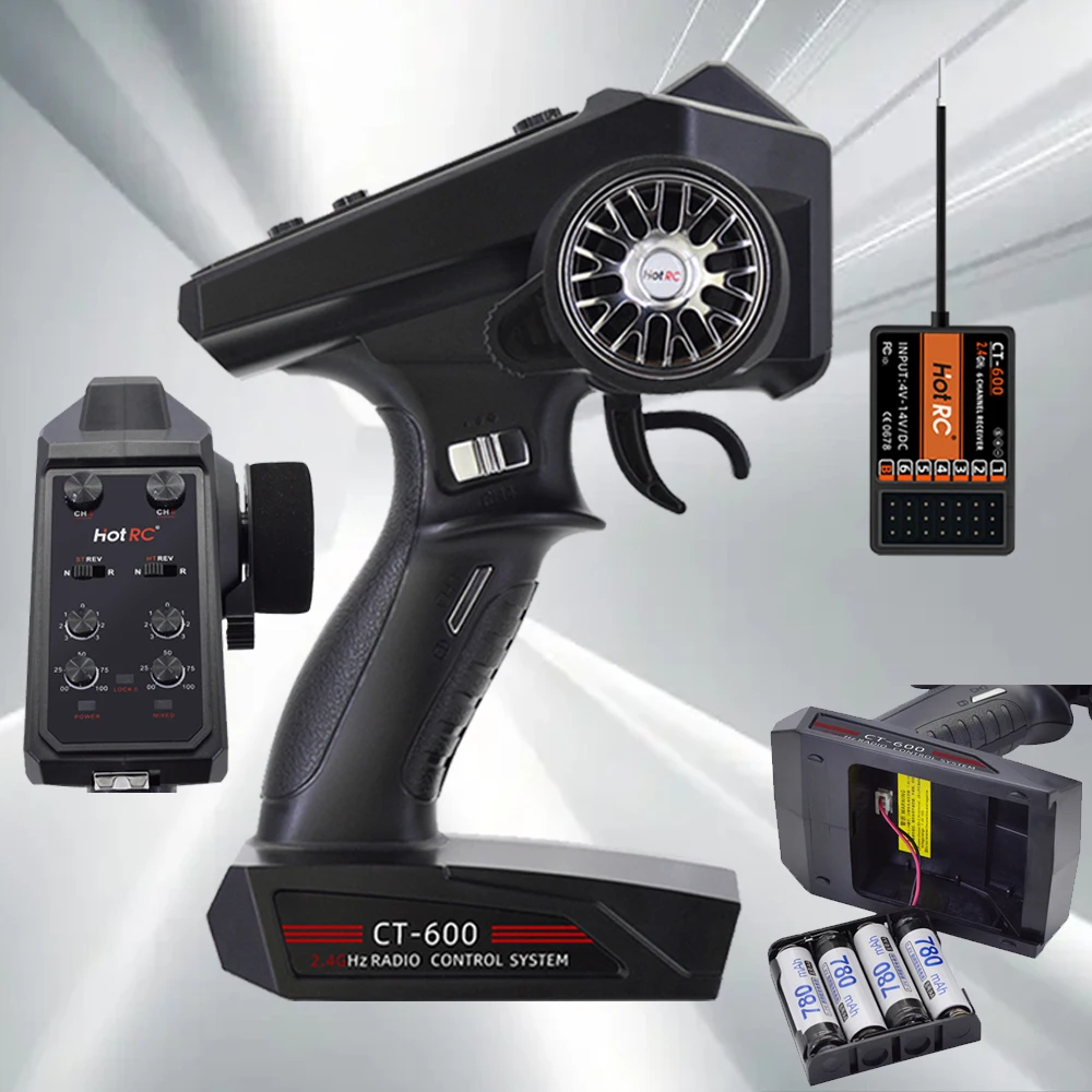 Hotrc Radio Control System Transmissor, Receptor para RC carro e barco ...