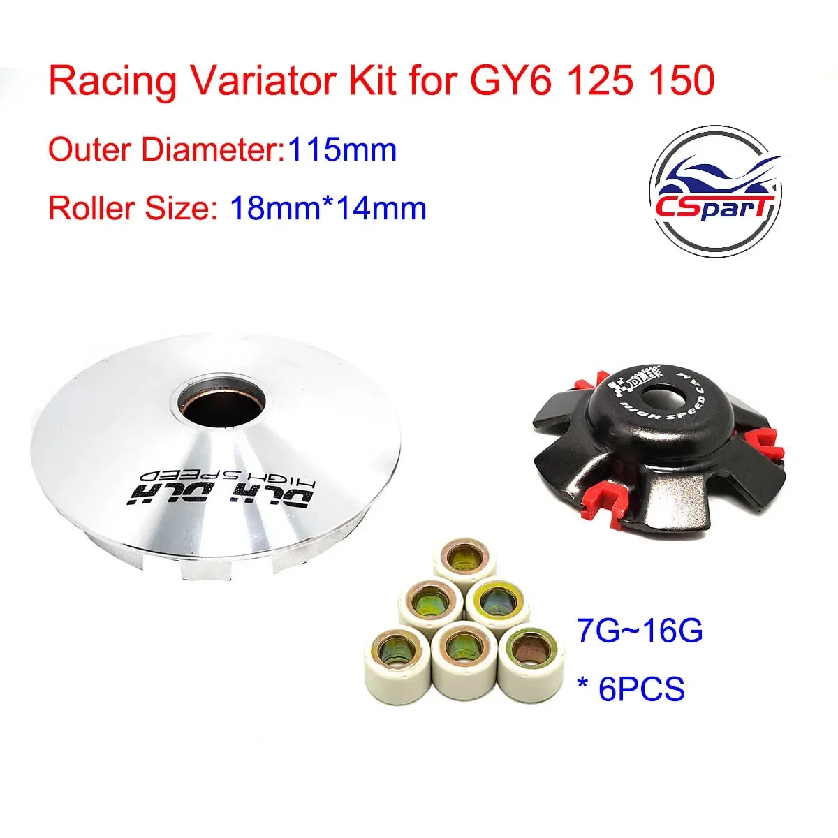 115MM-24MM-15MM-Racing-Variator-GY6-125CC-150CC-152QMI-157QMJ-Kazuma ...