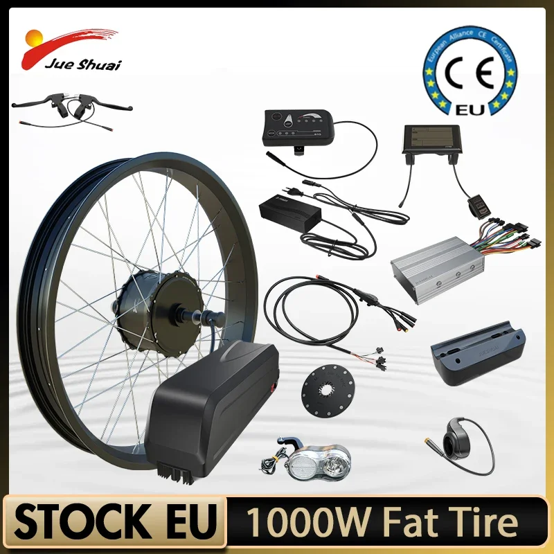 1000W-48V-Electric-Bicycle-Conversion-Kit-Fat-Tire-Rear-Hub-Motor ...
