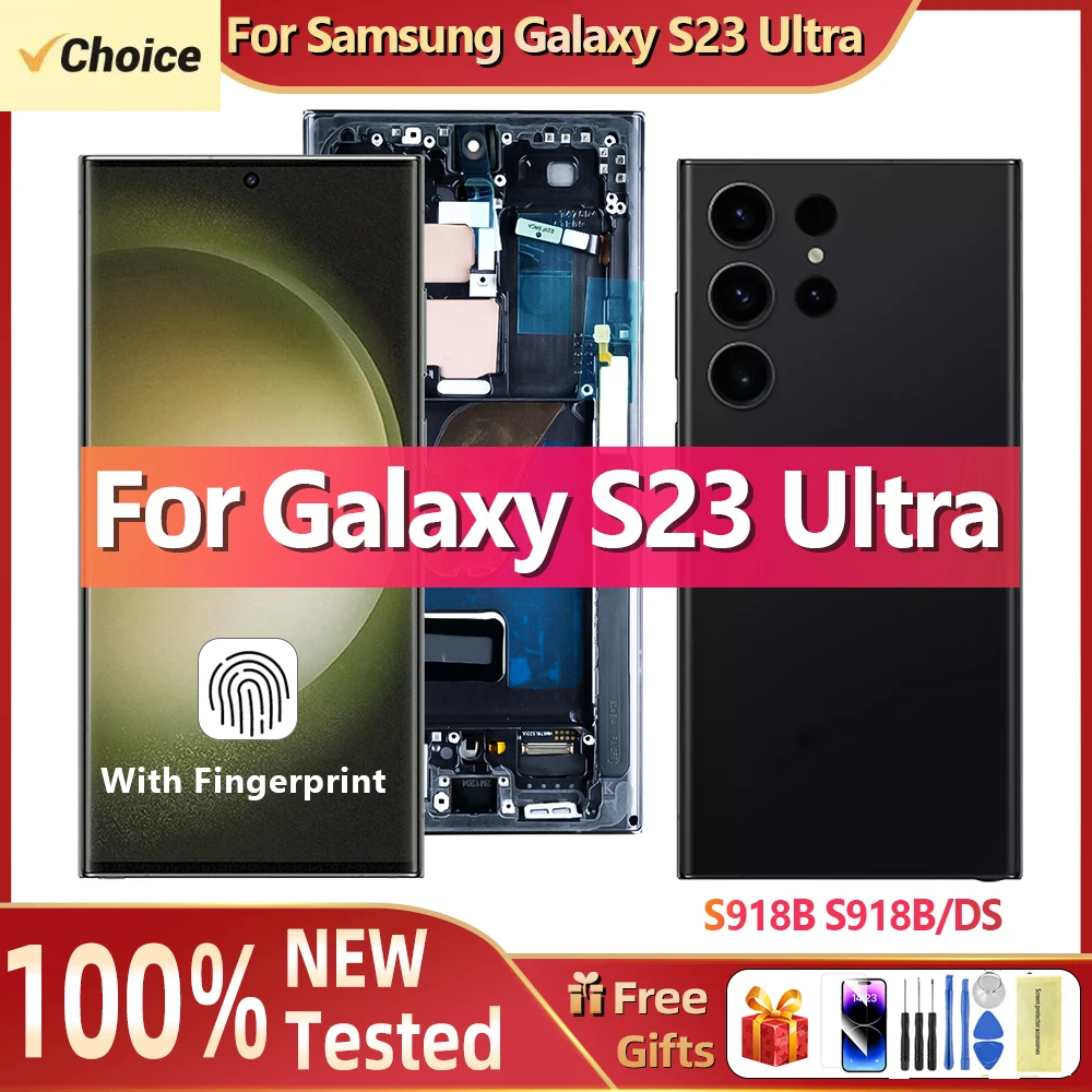 Super-AMOLED-S23-Ultra-Screen-With-Fingerprint-for-Samsung-Galaxy-S23 ...