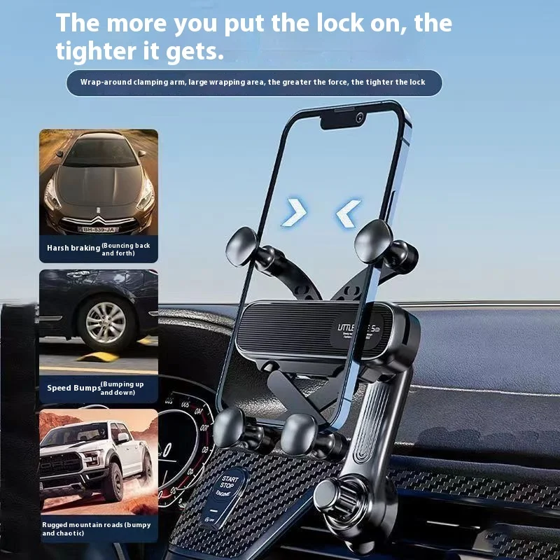 Car-Air-Vents-Clip-Mount-Stand-Extension-Rod-360-Rotatable-Gravity-Car ...